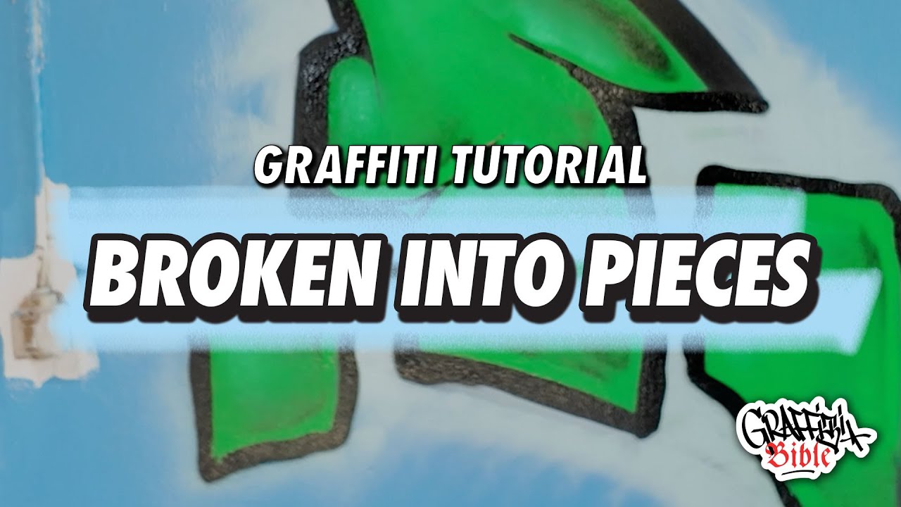 How to make a broken graffiti piece! #graffittechnique #graffiti # ...