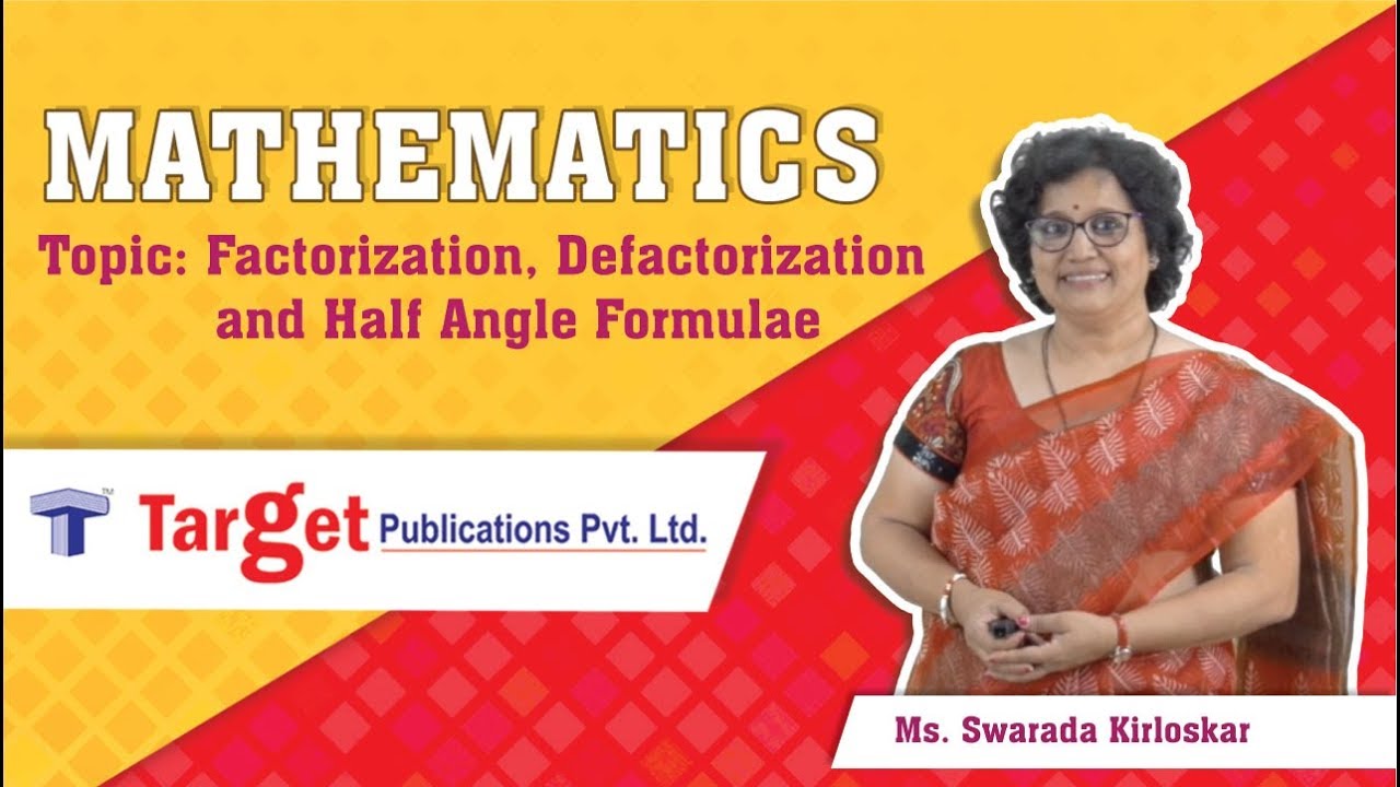 JEE - Mathematics - Trigonometry 1 - Factorization, Defactorization and ...