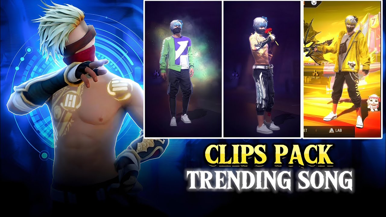 TOP 10 CLIPS PACK 🤯 | FREE FIRE CLIPS PACK FF LOBBY CC PACK | COPYRIGHT ...