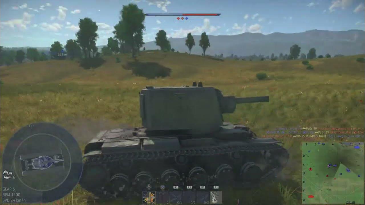 War Thunder kv2 gameplay - YouTube