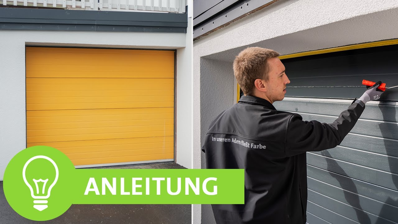 Garagentor streichen leicht gemacht - Schritt für Schritt Anleitung ...