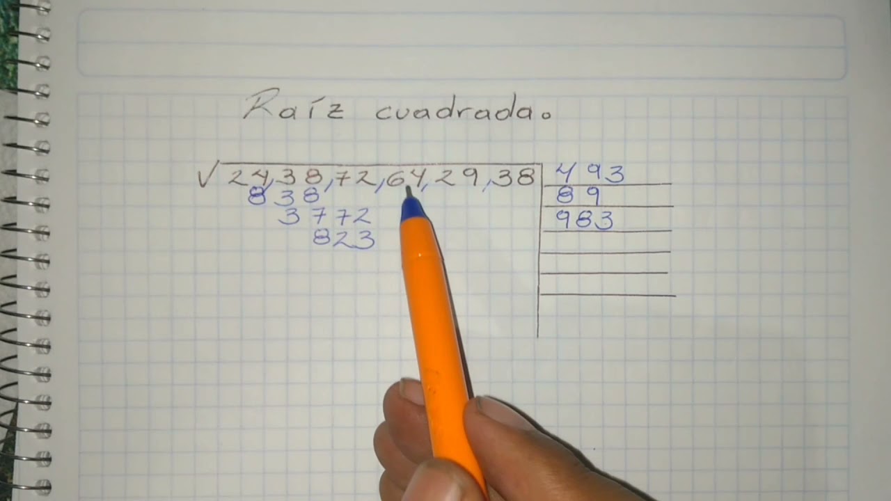 Raíz Cuadrada de 12 dígitos, muy fácil, no lo vas a creer. - YouTube