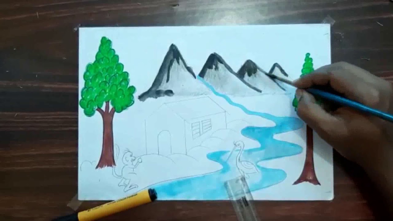 Easy Natural drawing for beginners. - YouTube