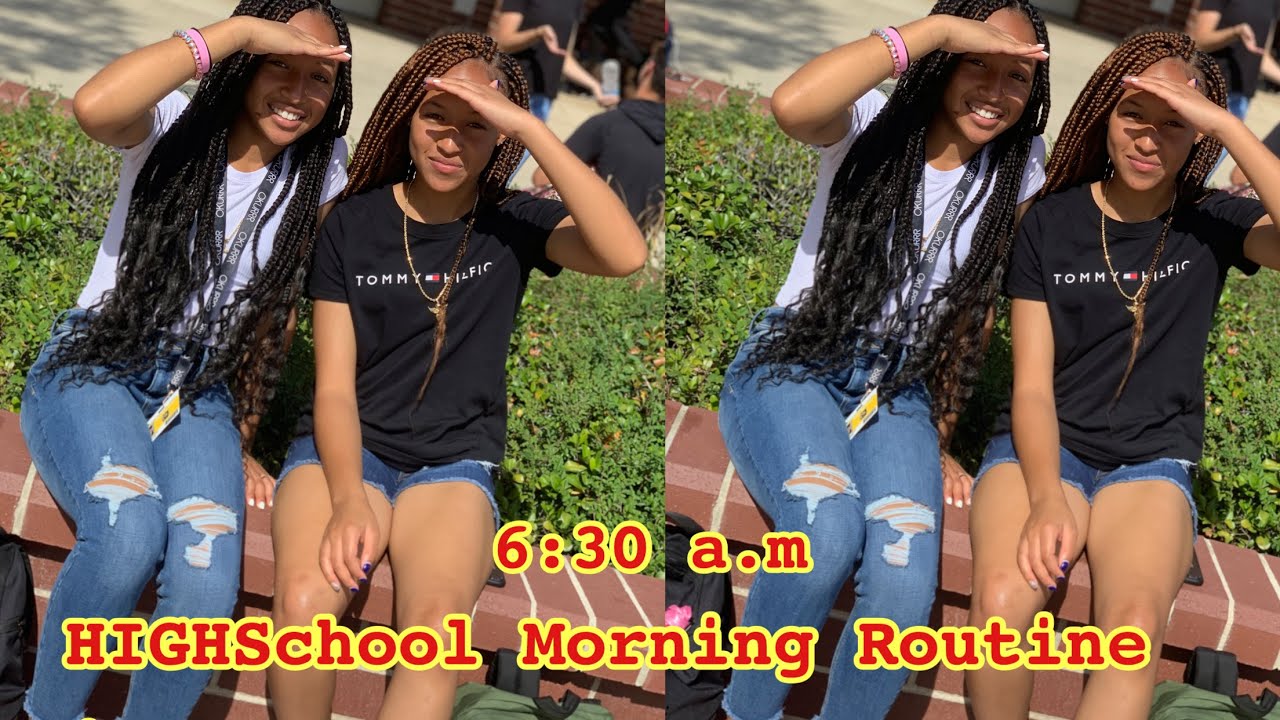 HighSchool Morning Routine: (freshman year) - YouTube