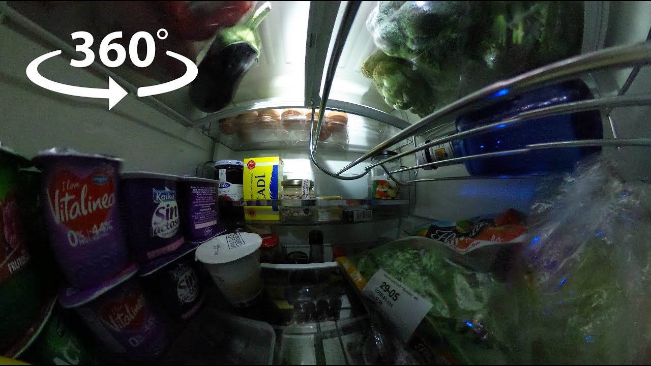 360 CAMERA - Inside the Refrigerator VR - YouTube