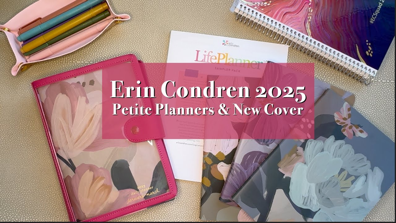 UNBOXING New Erin Condren 2025 PetitePlanners + Clear Folio Cover - YouTube