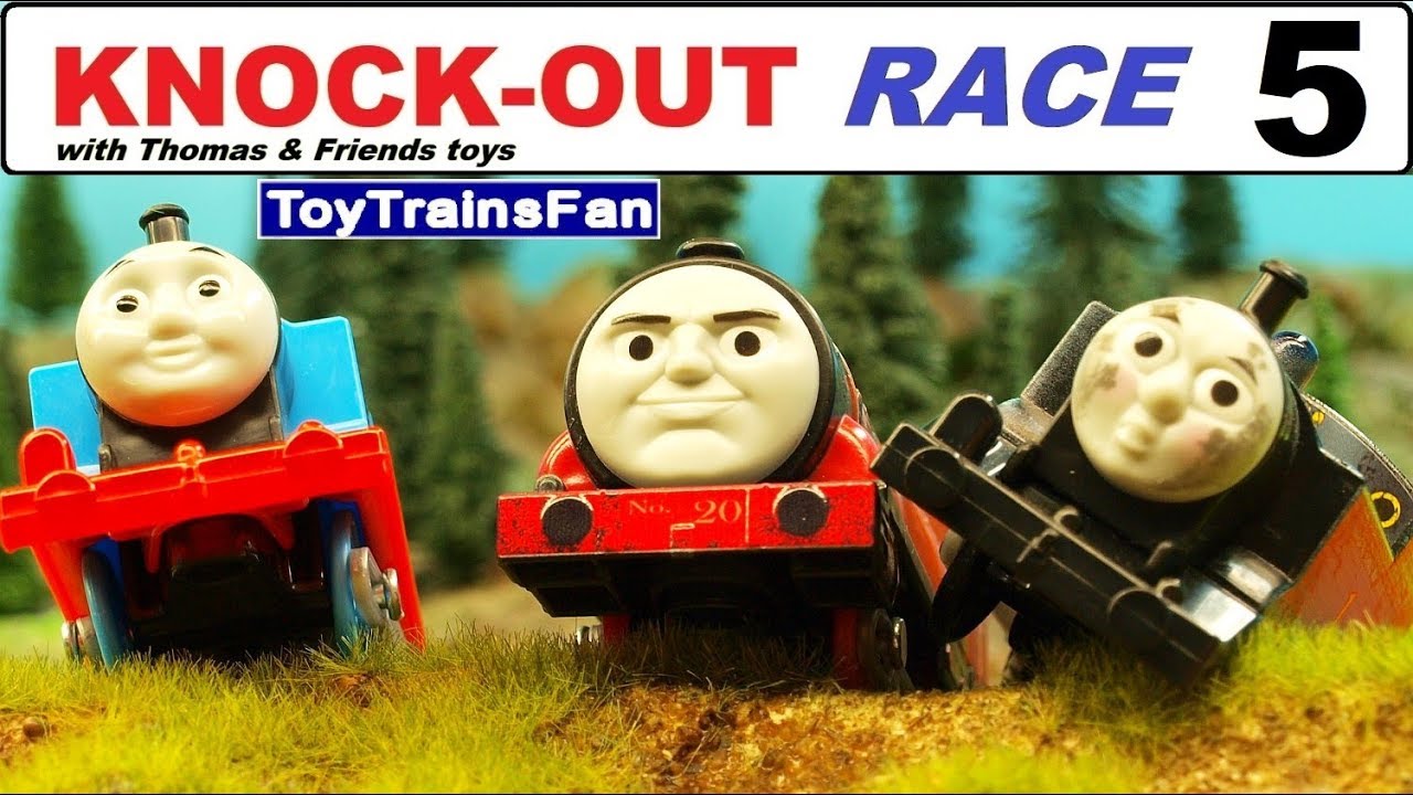 Thomas & Friends KNOCK-OUT RACE #5 - Trackmaster toy trains. Pociągi ...