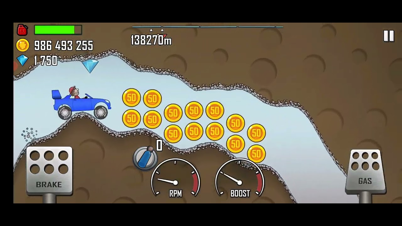 Hill Climb Racing - Cave 135k-143169m - YouTube