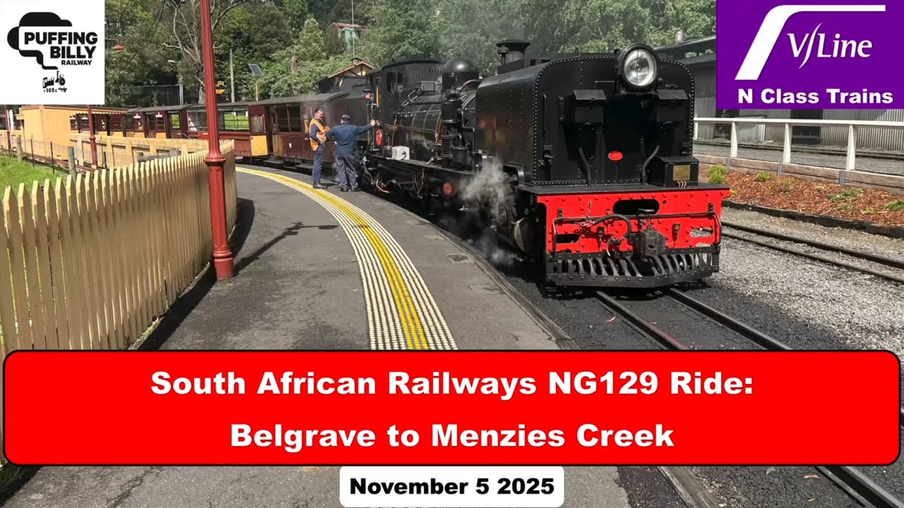 South African Railways NG129 Ride: Belgrave to Menzies Creek (Full Trip ...