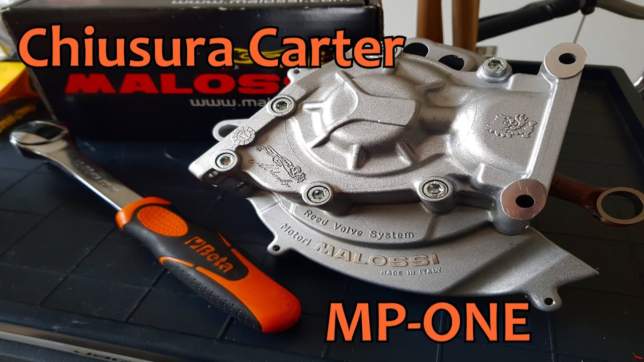 Chiusura carter MP-ONE con albero Malossi - YouTube