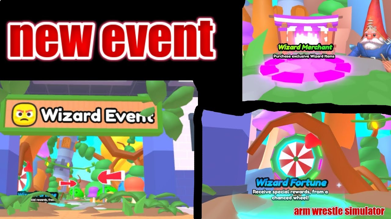 The New Wizard Event Is OP | Roblox Arm Wrestling Simulator - YouTube