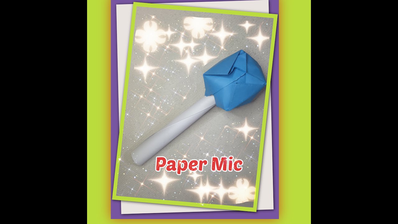How to make paper mic 🎤🌸☺️ - YouTube