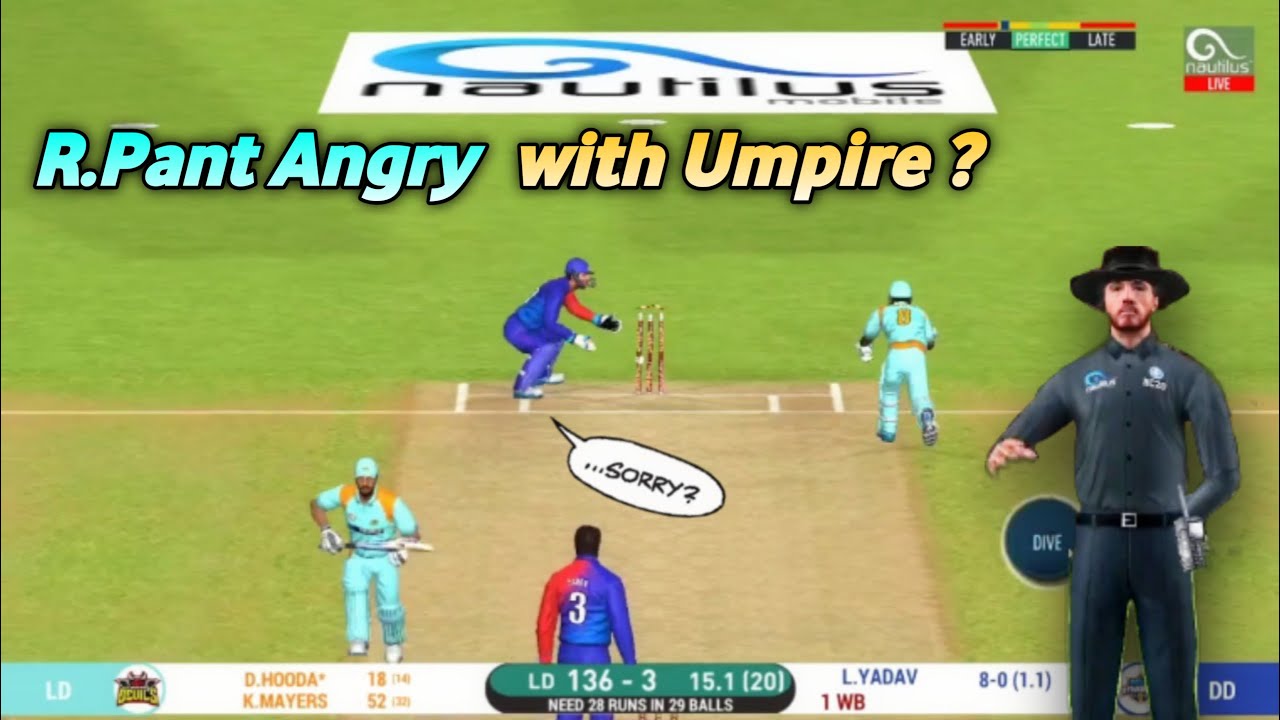 R.Pant will Not Get Angry with Umpire in RCPL 2022 || OctaL - YouTube