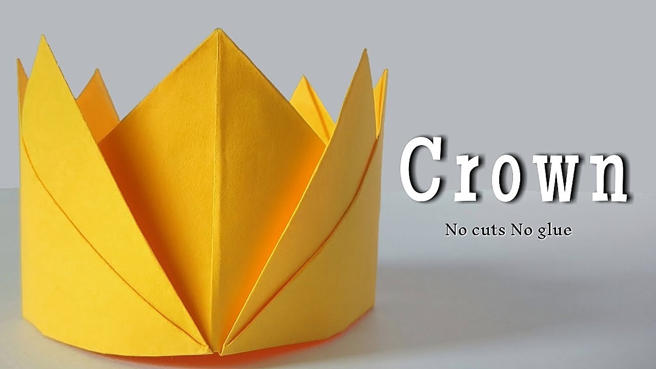 How To Make A Paper Crown No Glue A Paper Crown Origami YouTube How To Make A Paper Crown No Glue A Paper Crown Origami YouTube