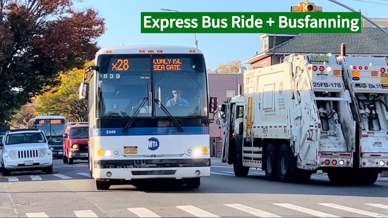 Riding an Express Bus for the first time (X28) + Some Standard ...