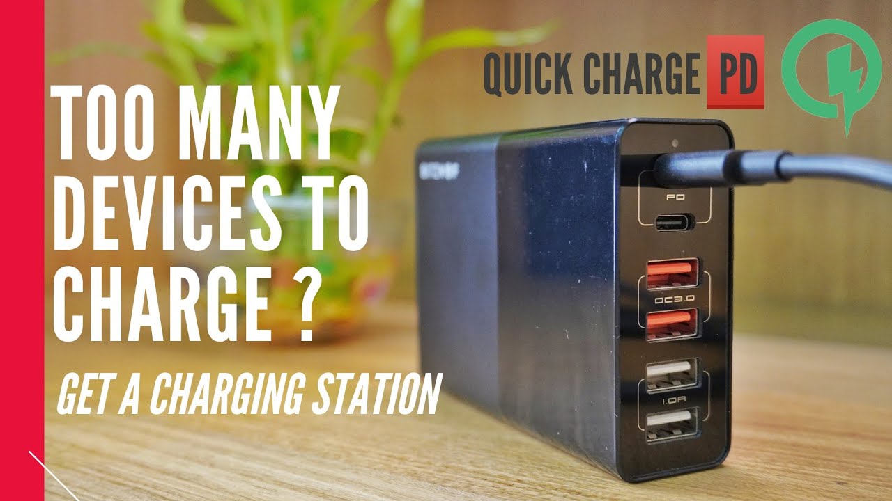 PD Quick Charge - 6 Port Fast Charging Station Review [75W] - YouTube
