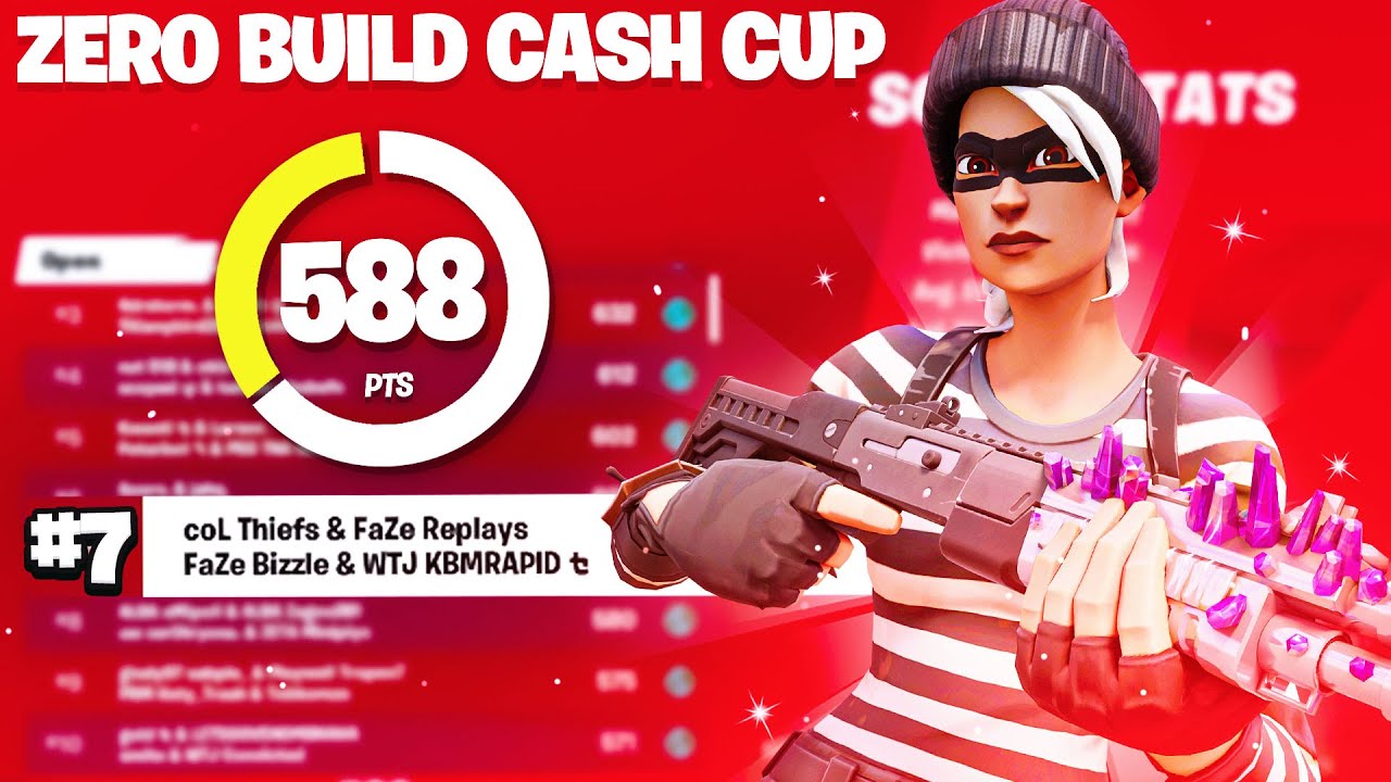 How we got 7th Place in the Zero Build Squad Cash Cup! - YouTube
