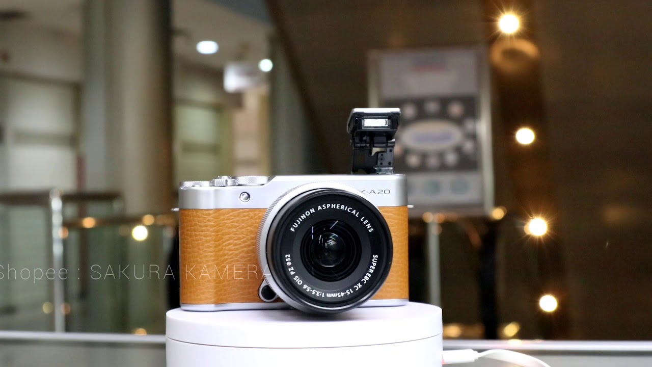 Fujifilm X-A20 kit 15-45mm coklat