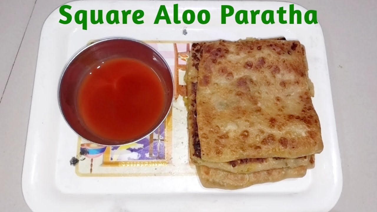 Veg Square Paratha Making Recipe |Veg Square Paratha In Desi Paratha ...