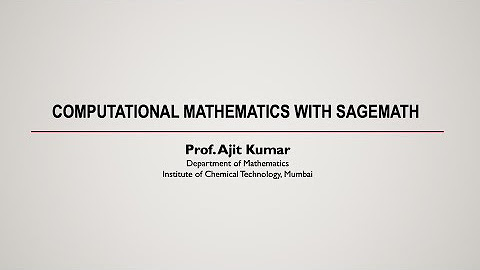 Computational Mathematics with SageMath - YouTube