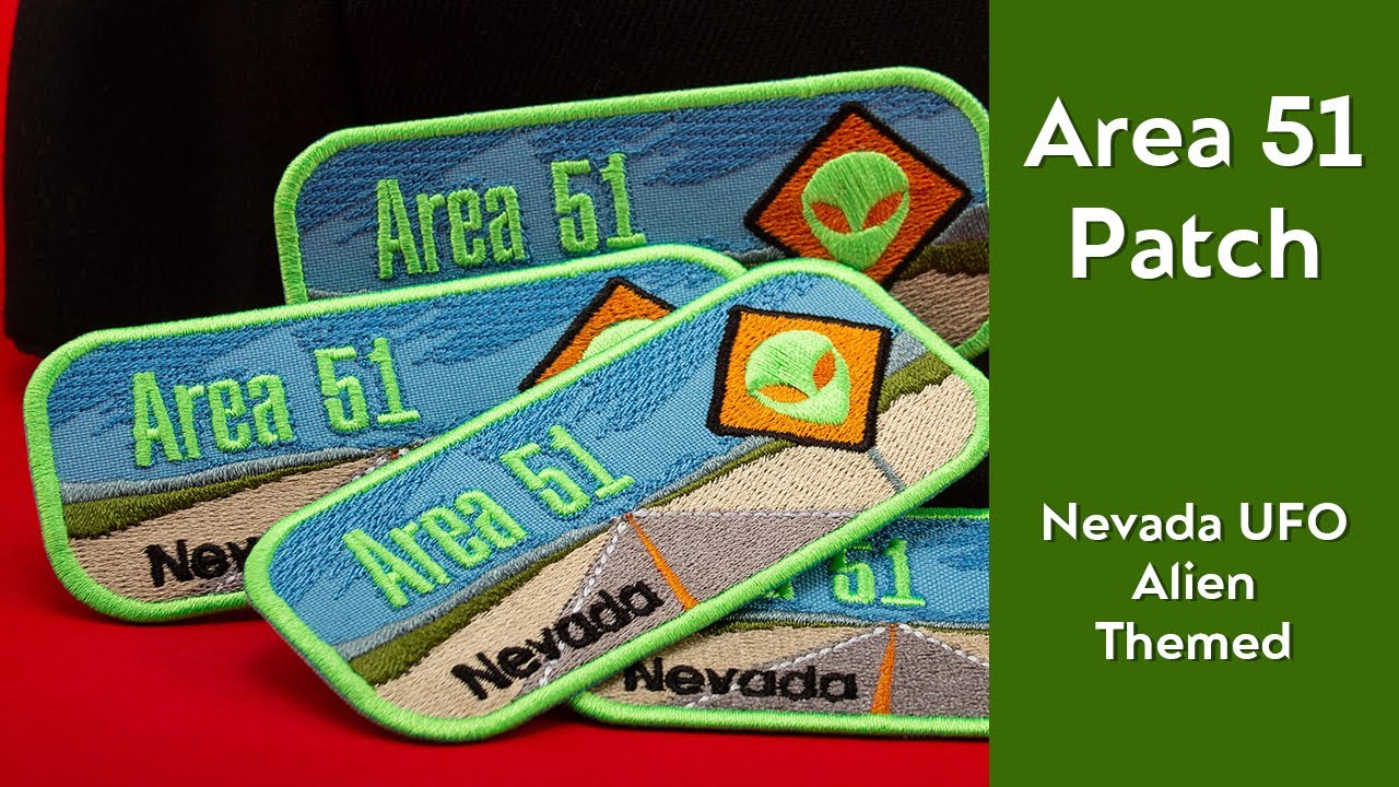 | Embroverse | Area 51 Patch – Nevada UFO Alien Themed - YouTube