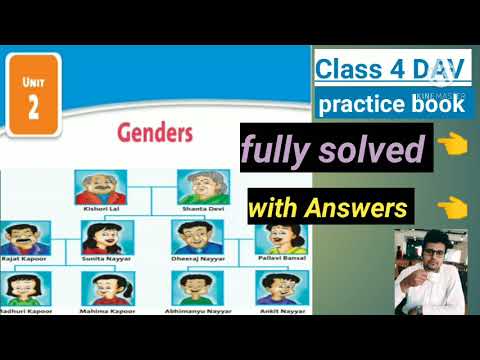 Genders Class 4 English Practice Book DAV// with answers // fully ...