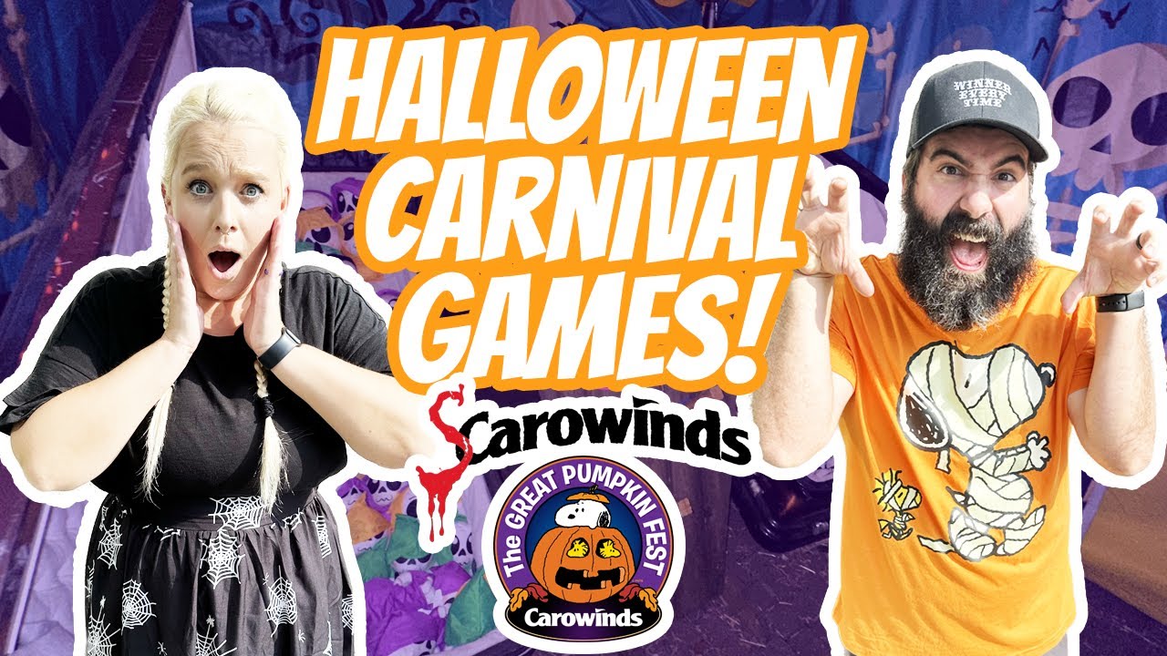 Halloween Carnival Games and Scary Good Fun at Carowinds! - YouTube