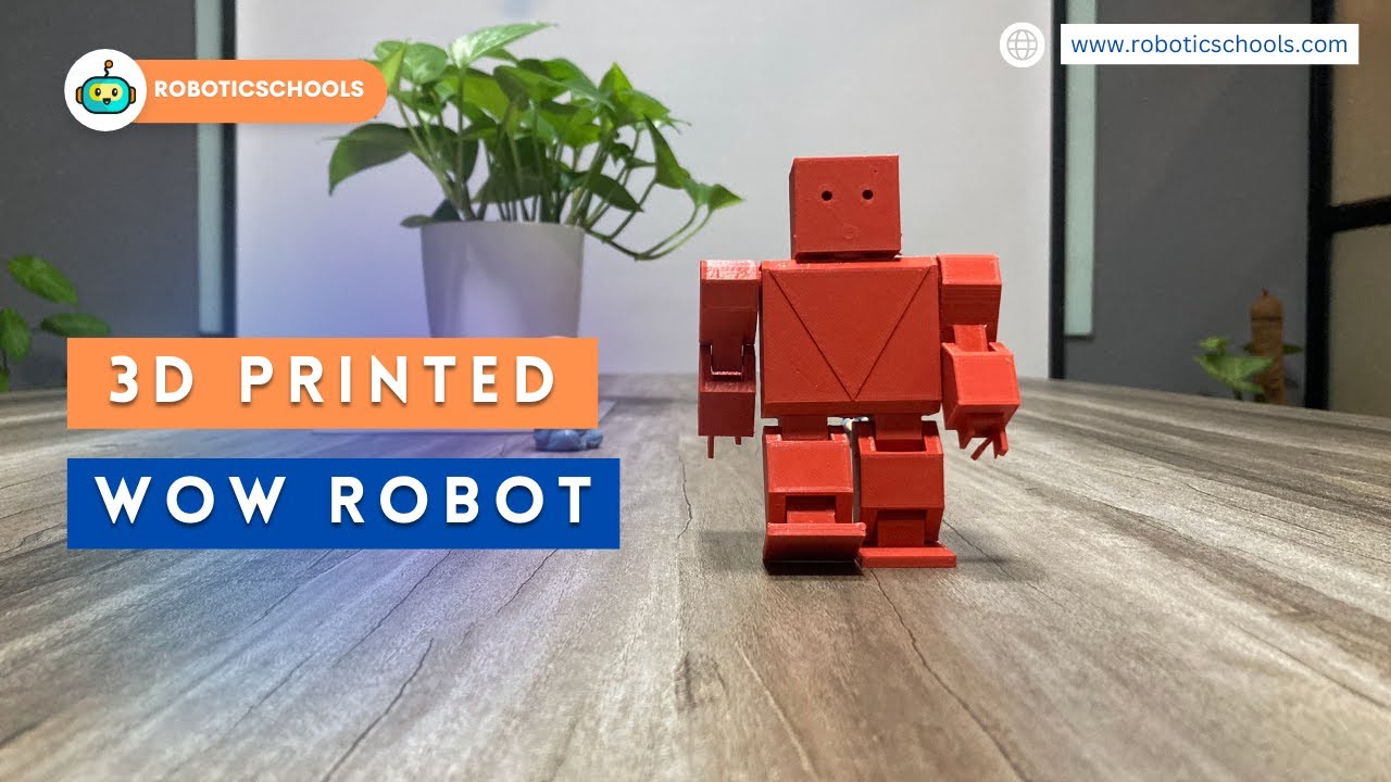 This Robot was Printed in a 3D Printer!! | Mr. Wow Robot| Robotics ...