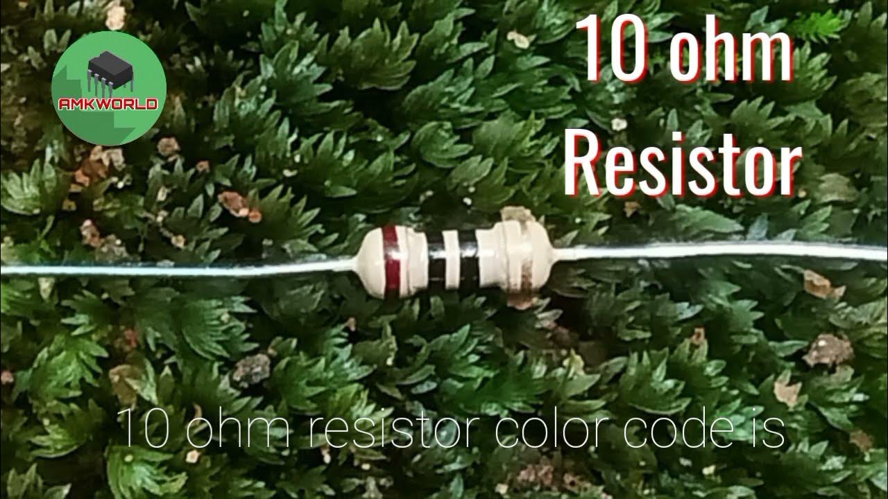10 ohm resistor color code - YouTube