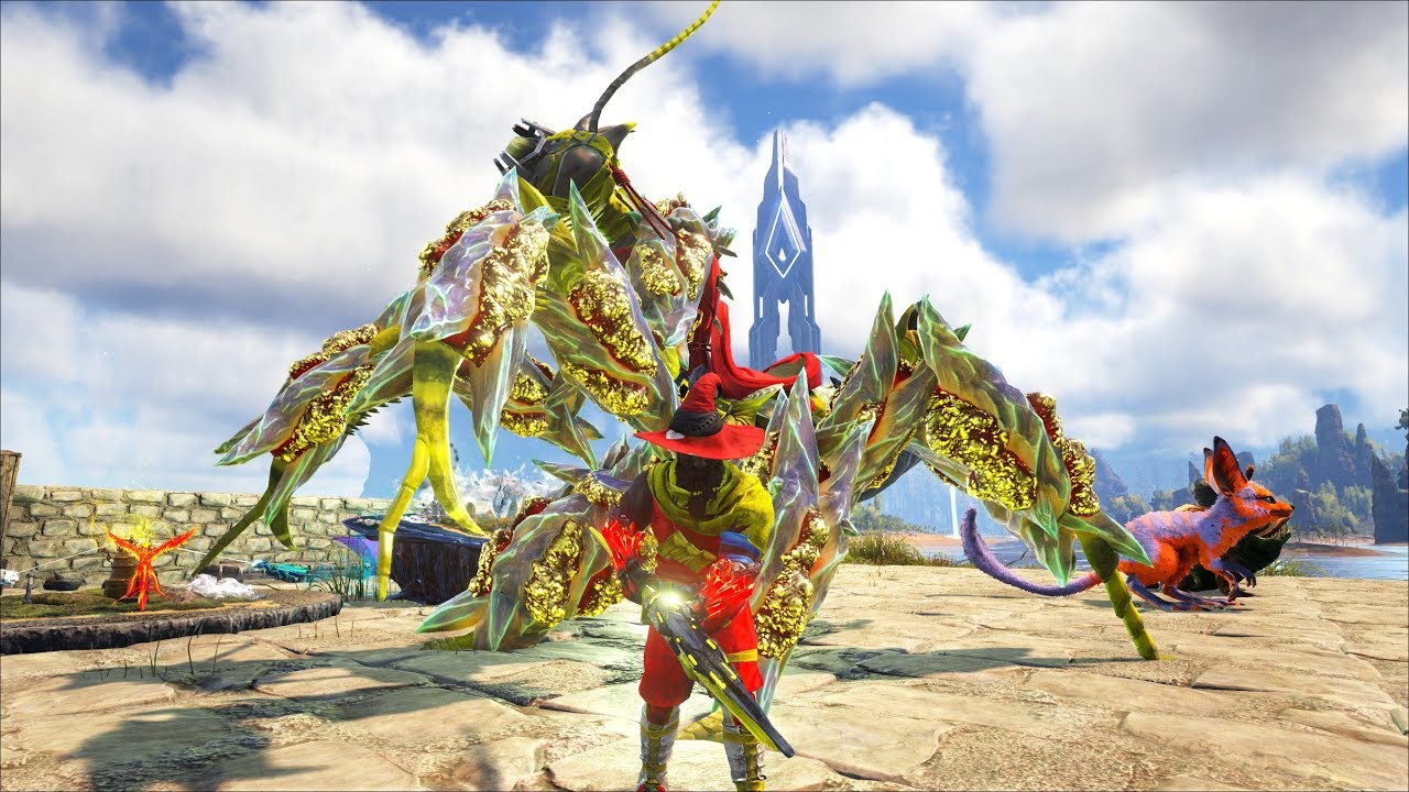 ARK (The Center MOD) #3 - Chiến Binh Bọ Ngựa Giáp Vàng (Myth Mantis ...