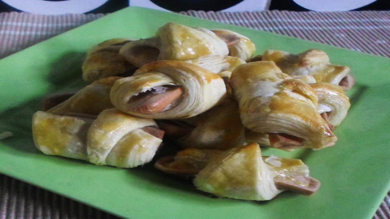 Resep Cara Membuat Puff Pastry Isi Sosis - YouTube