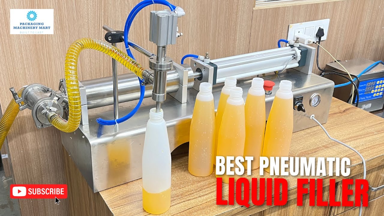 18 06 25 Pneumatic Liquid Filling Machine PMM - YouTube