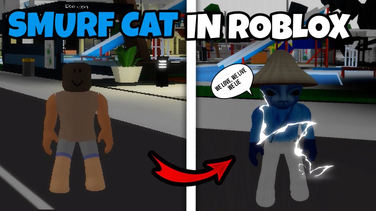 I BECAME THE SMURF CAT IN ROBLOX! - YouTube