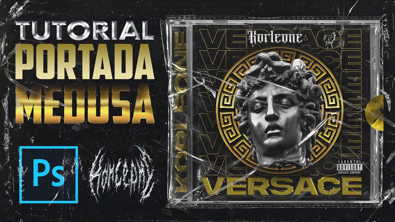 😱 APRENDE A DISEÑAR PORTADAS DE DISCOS TRAP 👾 TUTORIAL MEDUSA PARTE II ...