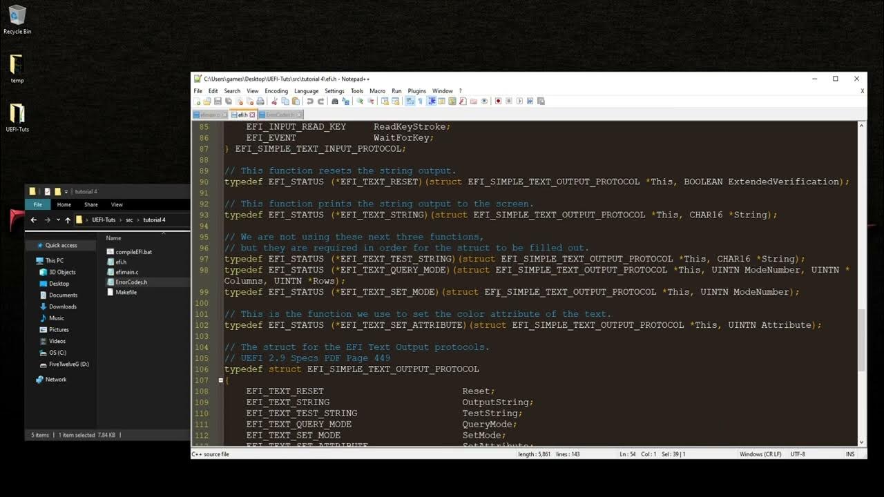 7. OSDev EFI based Bootloader - ErrorCodes - YouTube