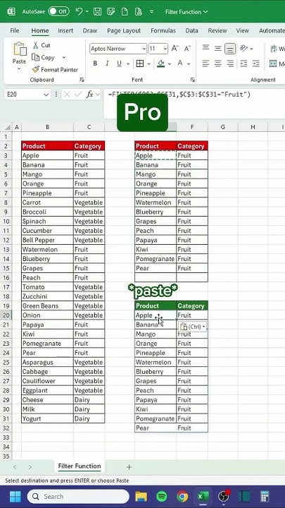 Master Excel’s FILTER Function Like a Pro! | Dynamic Data Filtering Made Easy #Excel # ...