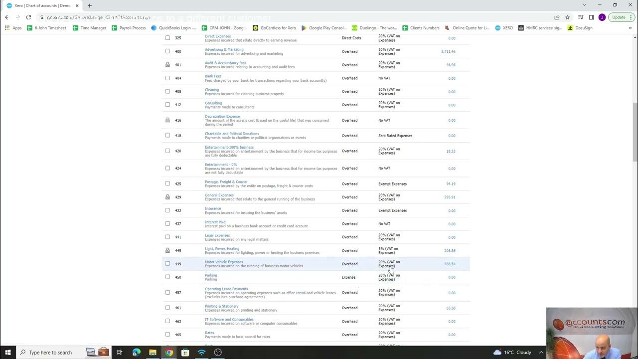 Adding Expense Codes to XERO - YouTube