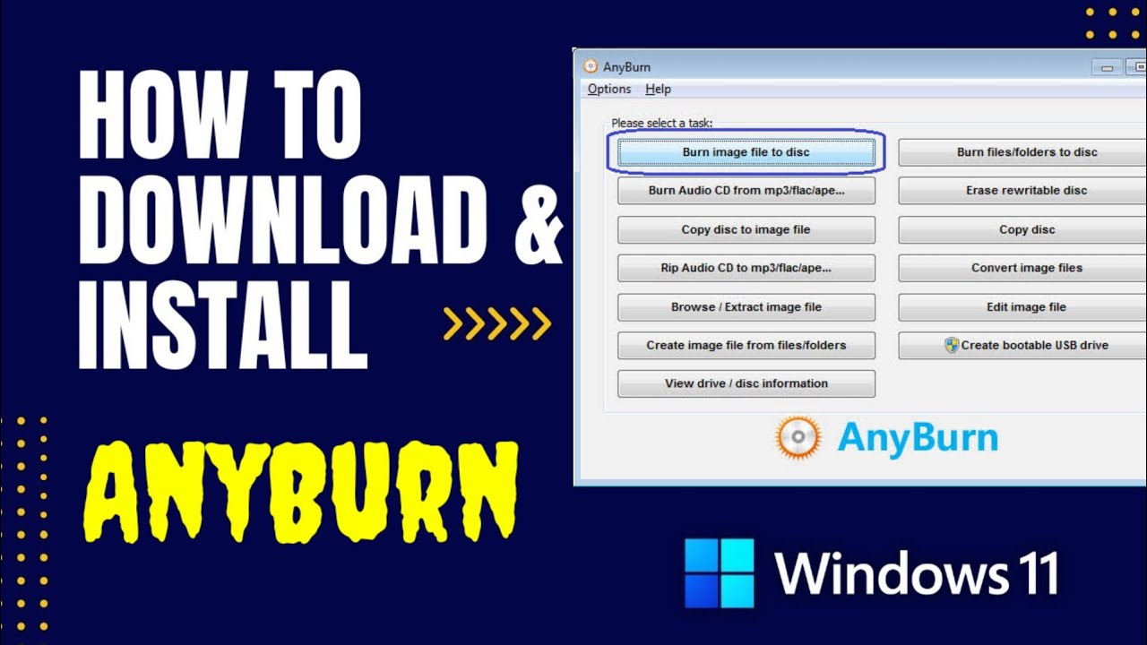 How to Download and Install Any Burn For Windows 10,11/ installation of anyburn software in pc ...