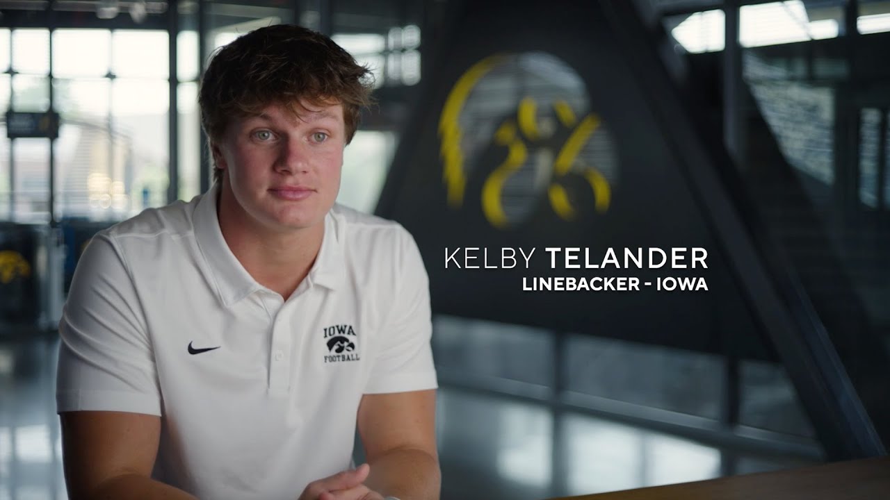 The Hawkeye Wave has special meaning for Iowa LB Kelby Telander | CBS ...