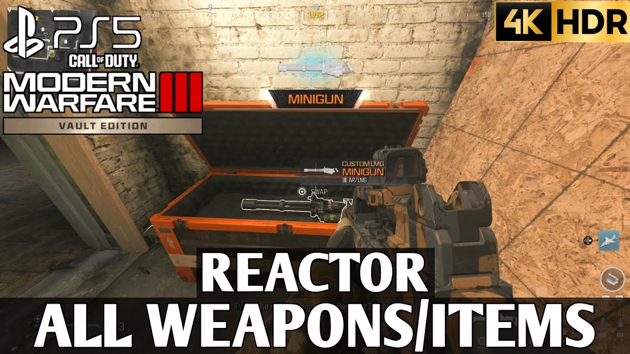 Reactor Call of Duty Modern Warfare 3 All Weapons & Items Locations ...