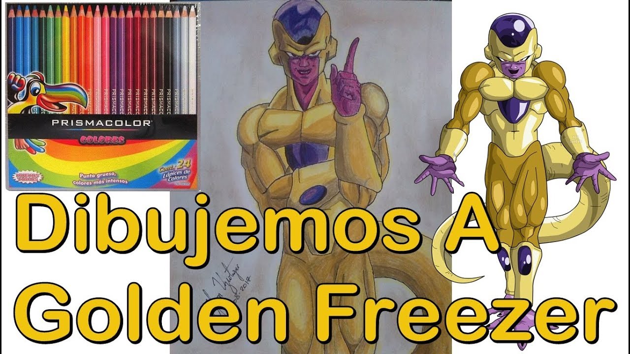 Como dibujar a Golden Freezer / How to draw Golden Freezer. 24 colores ...