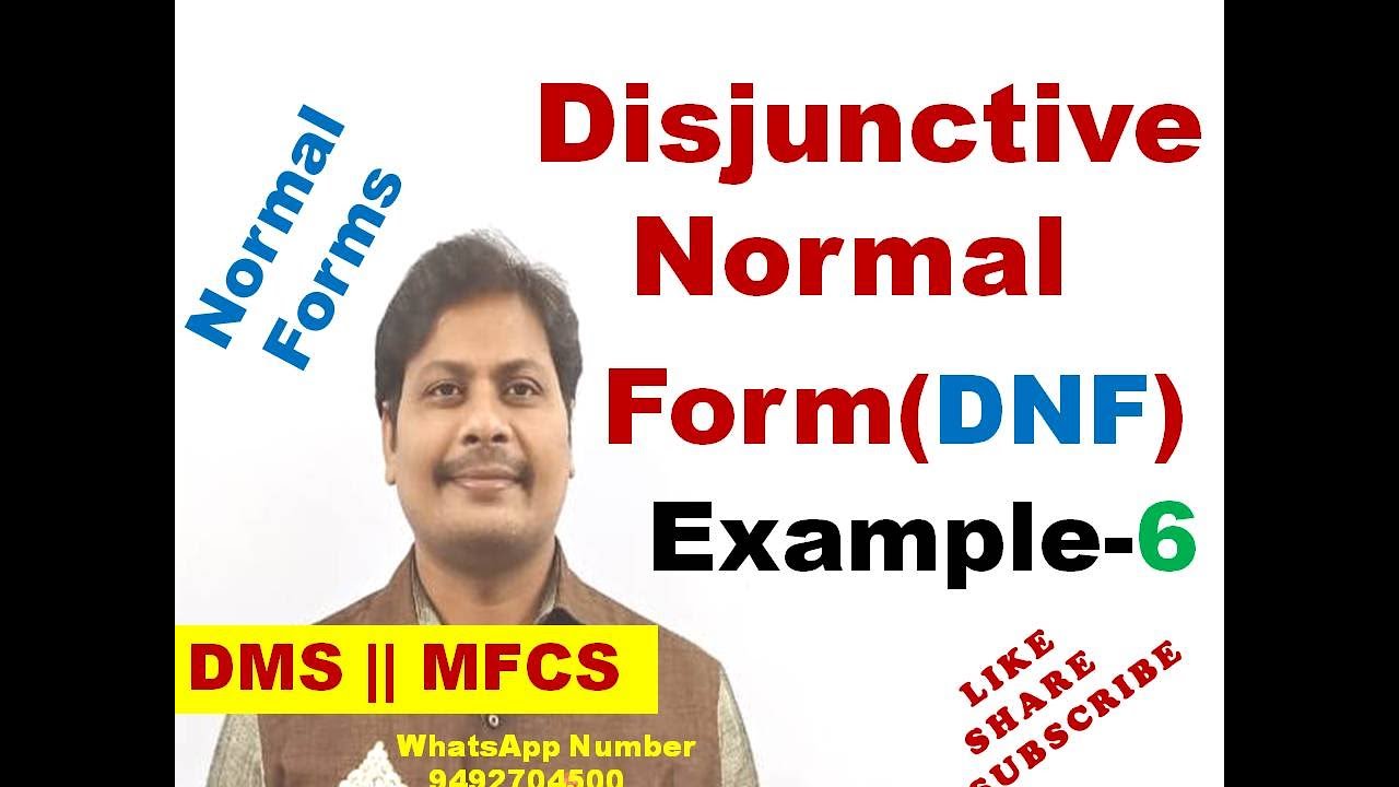 Disjunctive Normal Form (DNF) || Normal Forms || DNF || Disjunctive ...