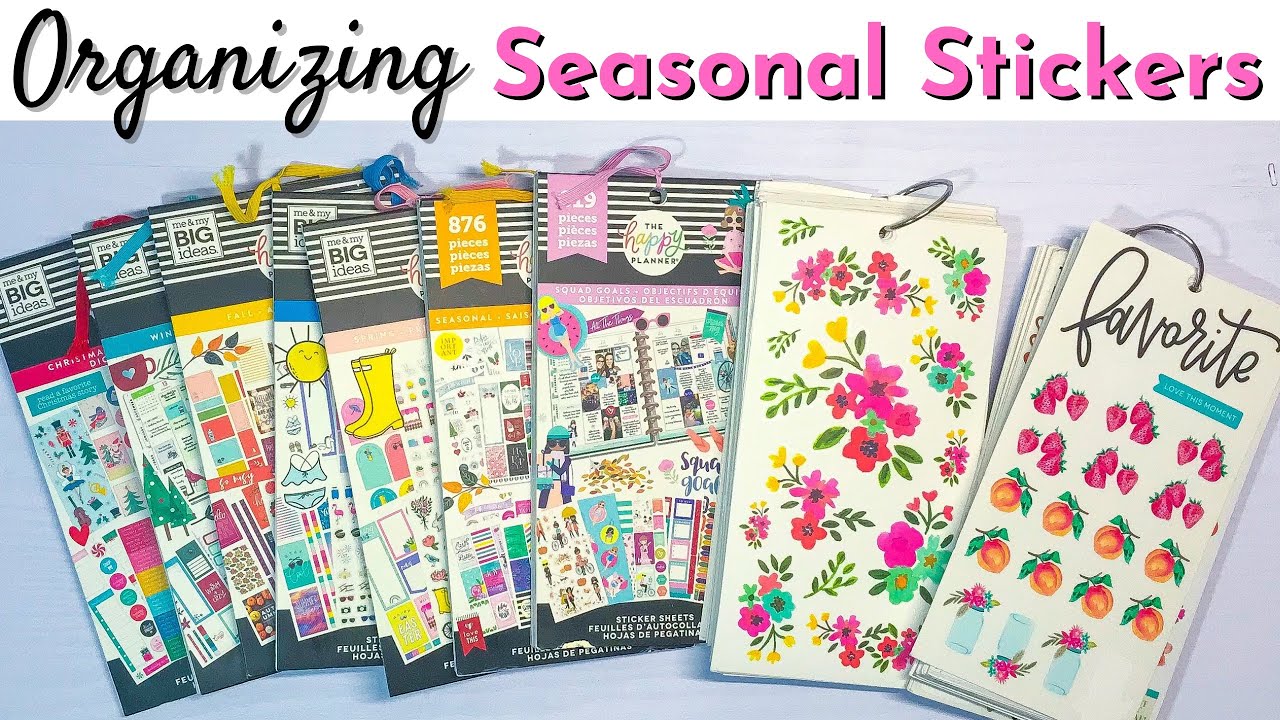 Sticker Organization | Happy Planner | Organization Ideas | Sticker ...