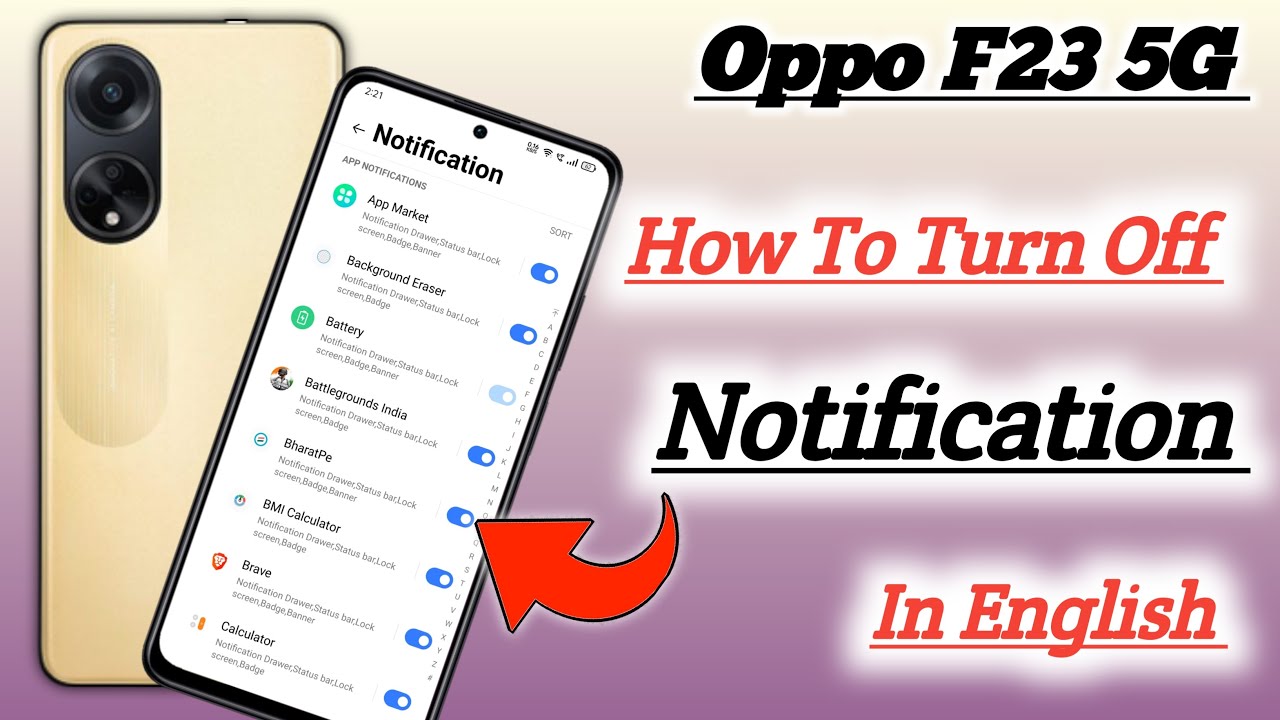 Oppo f23 disable unnecessary notification, How to show notification ...
