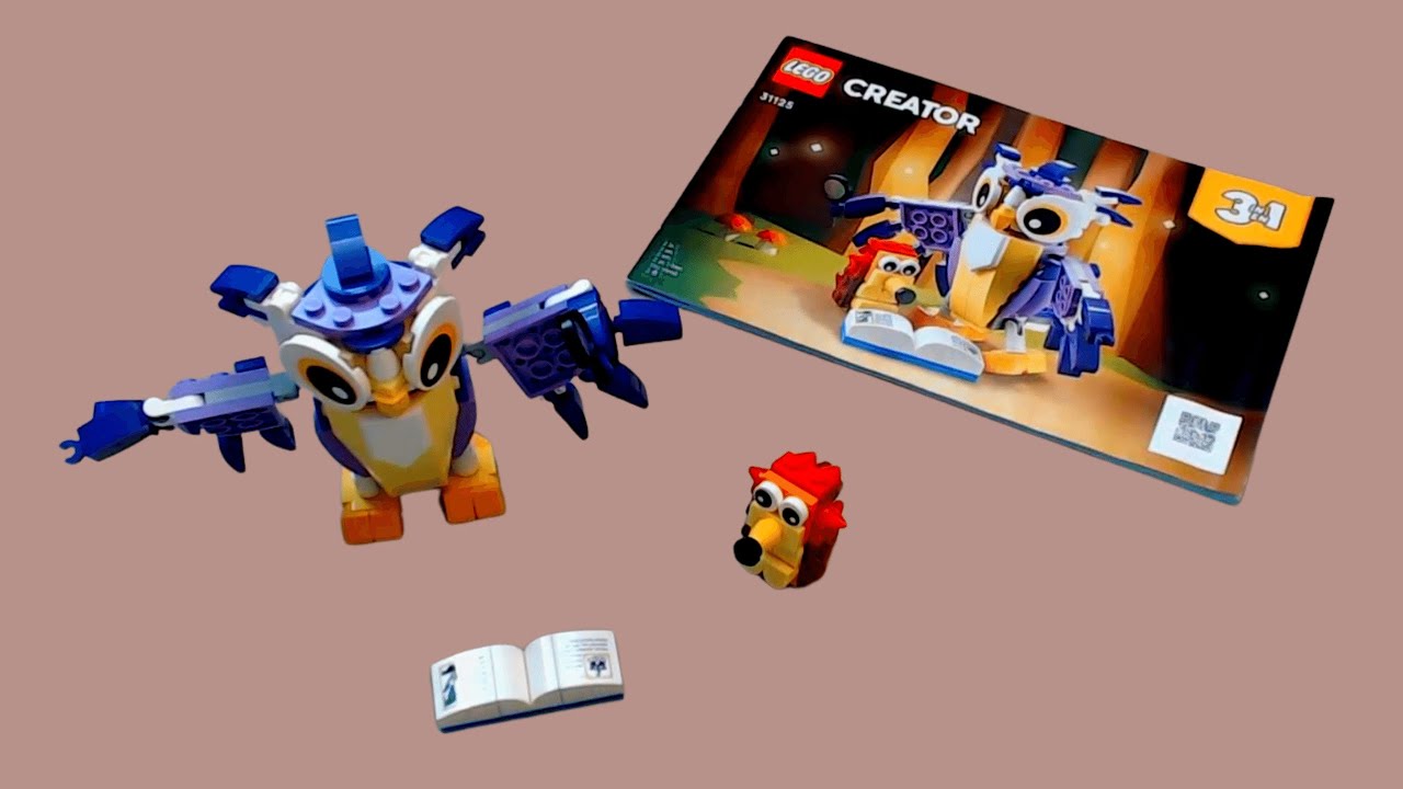 LEGO Creator 3 in 1 Set 31125 Owl Build - YouTube