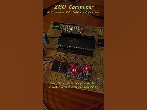 Z80 computer with the help of an Arduino and some logic - YouTube