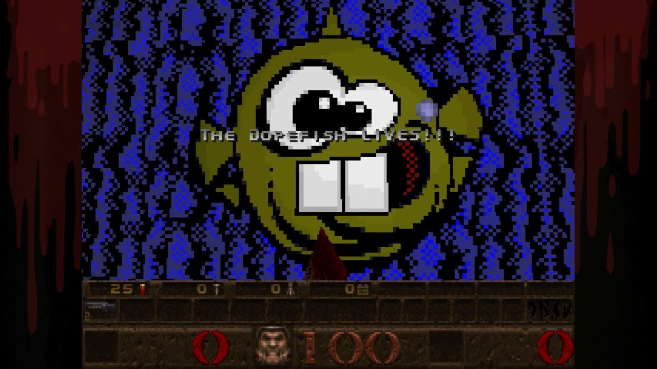 Quake Beta 3 (1996) DOPEFISH map START, Well of Wishes - YouTube