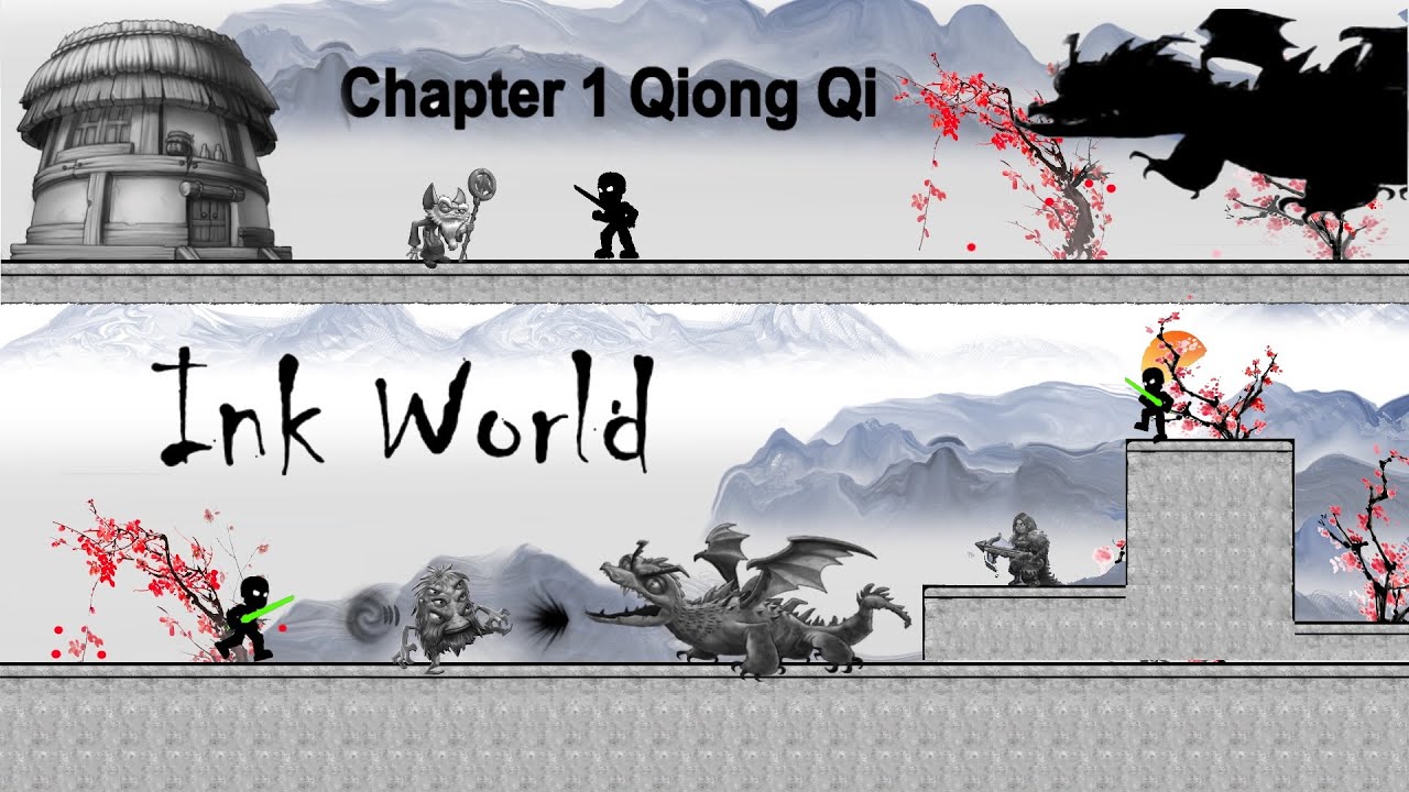 Ink World ★ Gameplay & Walkthrough / Chapter 1 - Qiong Qi ★ PC Steam 2D ...
