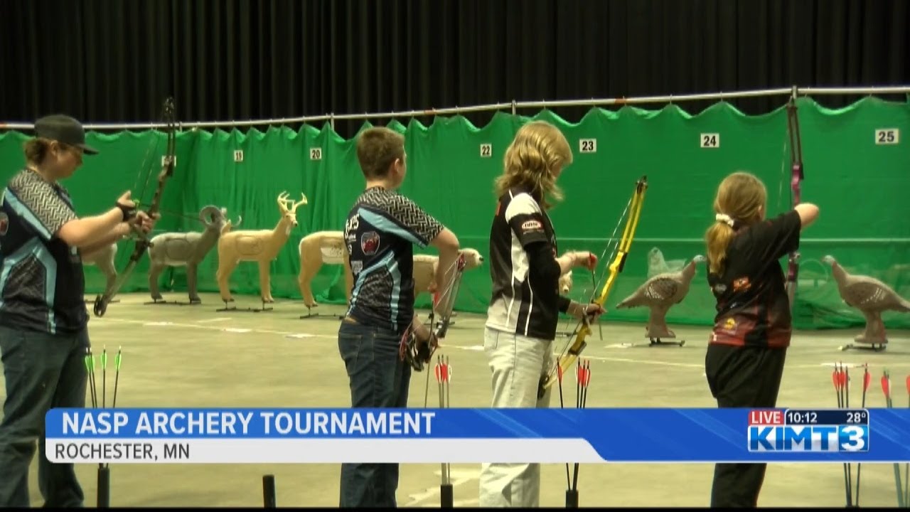 Archers come together for NASP tournament - YouTube