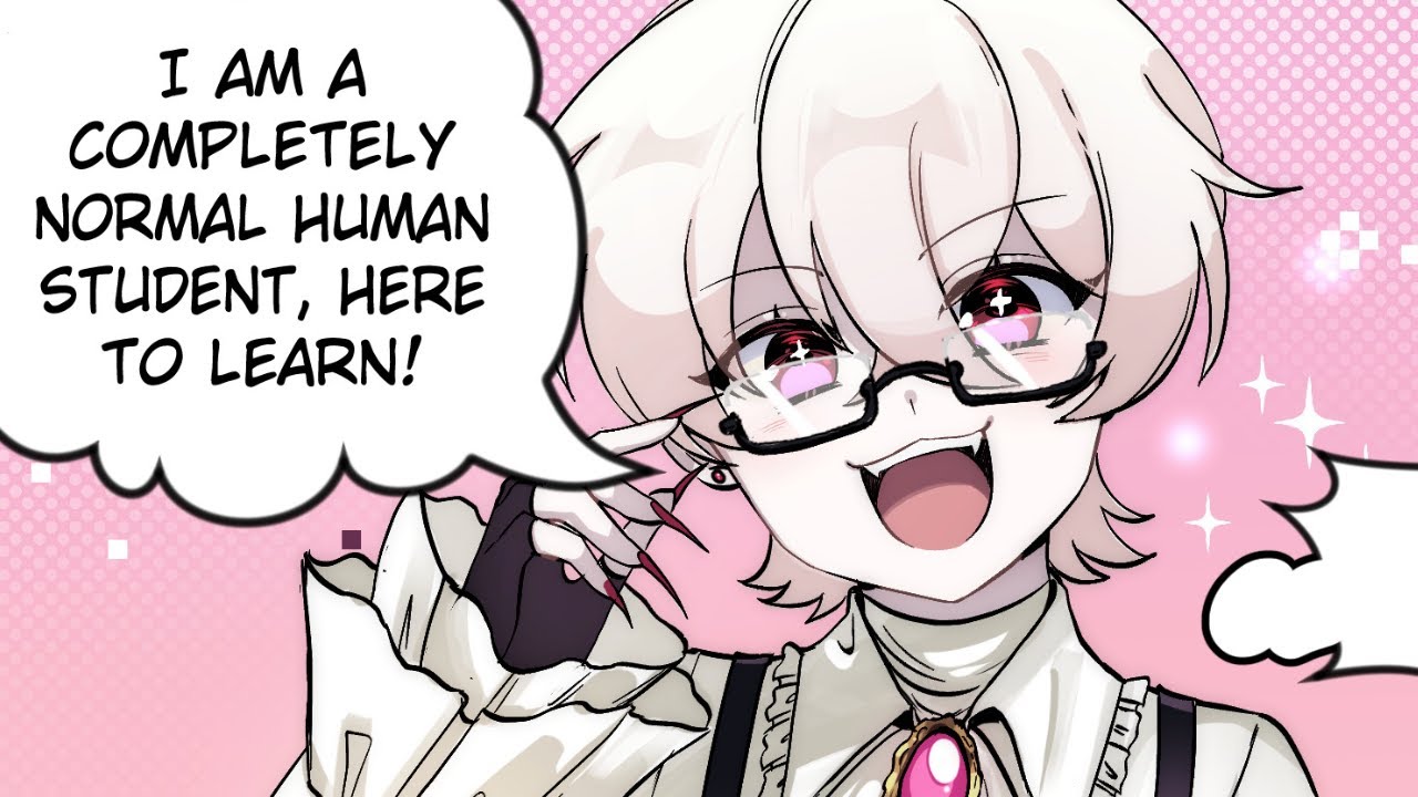 Femboy vampire goes to class | @MerryweatherComics Comic dub - YouTube